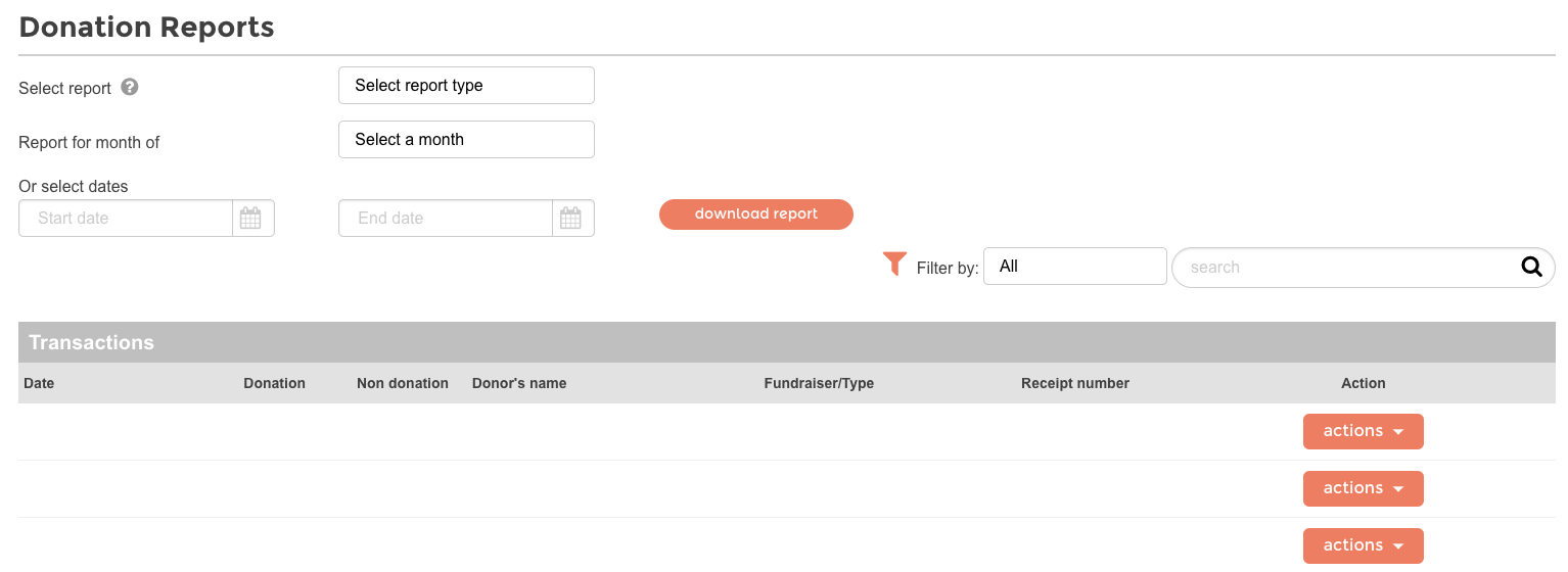 How to find donation reports – mycause help centre